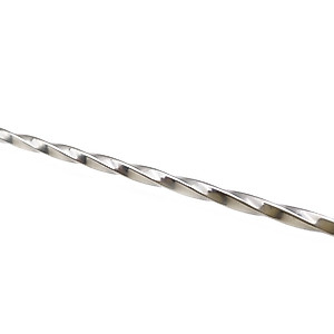 GFDesign 15.7“ Extra Long Cocktail Mixing Spoon Set Food-Grade 18/8 Stainless Steel Stirrer Spiral Pattern Bar Cocktail Shaker Spoon for Ice Cream Smoothies Malts Milkshakes Juice Coffee Tea Drink