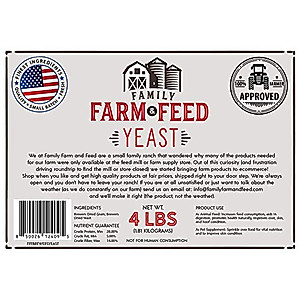 Family Farm and Feed | Brewers Yeast | Animal and Pet | Young and Adult | Granular | 4 Pounds