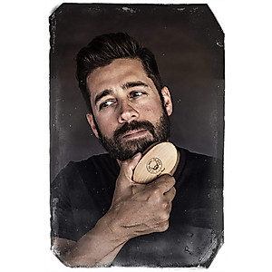 Best Premium Professional Beard & Brush Travel Gift Set Superior 100% Boar Bristle Brush Including Grooming Comb & Bonus Scissors Great For Trimming Beards Mustache or Goatee- It's All About The Beard