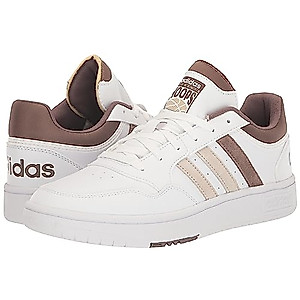 adidas Originals Men's Hoops 3.0 Sneaker, White/Earth Strata/Wonder Beige, 9