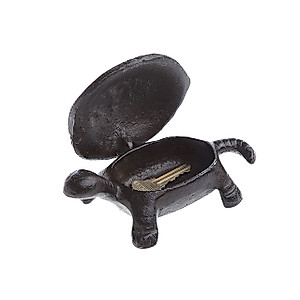 Creative Co-Op DA0940 Secret Garden Decorative Cast Iron Tortoise Box