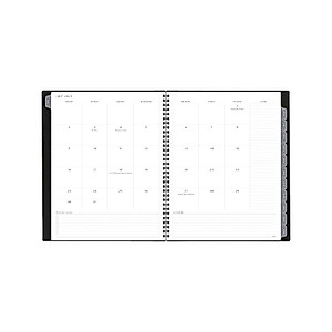2023-2024 AT-A-GLANCE® Elevation Academic Weekly/Monthly Planner, 8-1/2" x 11", Black, July 2023 to June 2024, 75959P05