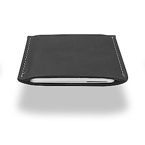 Modern Carry Leather Minimal Card Holder, Minimalist Wallet for Men & Women, Thin Credit Card Holder, Small Business Card Holder, Card Holder Wallet, Front Pocket Card Wallet - Full Protection (Black)