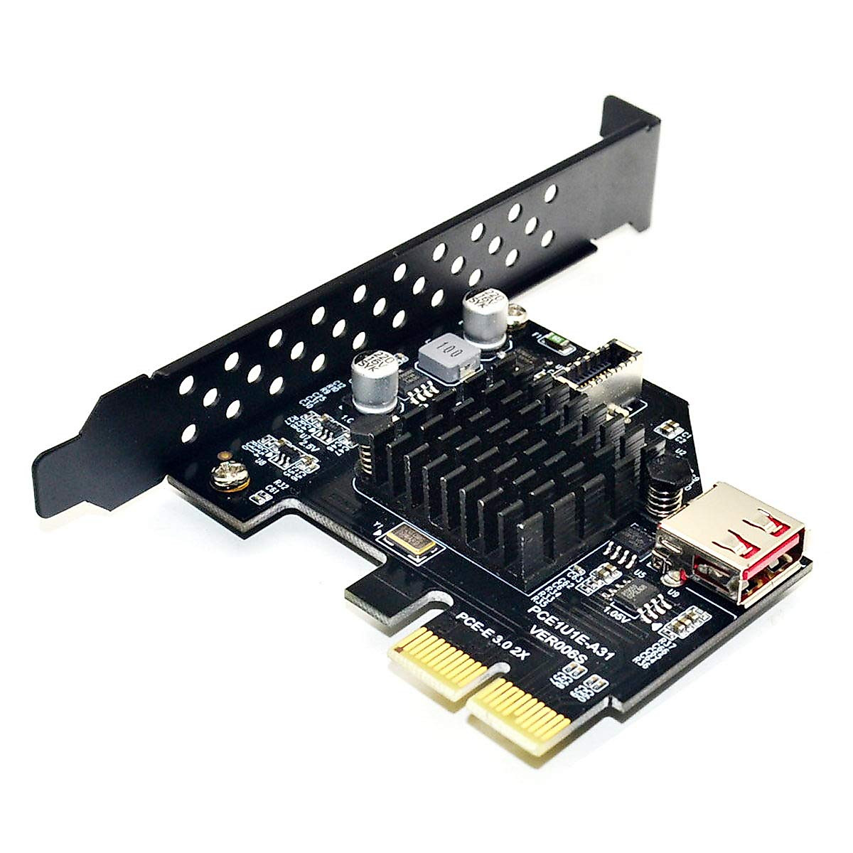 cablecc USB 3.1 Front Panel Socket & USB 2.0 to PCI-E Express Card Adapter for Motherboard