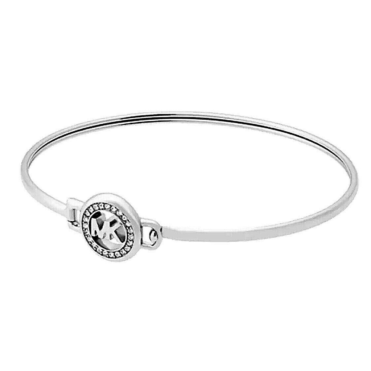 Michael Kors Mkjx6520040 Silver-Tone Logo Bracelet