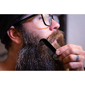 THE VINTAGE GROOMING CO. Bone Crusher Extra Strong Extra Firm Mustache Wax, Night Fury Wax Remover Oil, and Comb Set