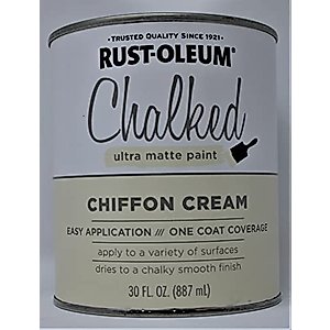 Rust-Oleum Chalked Ultra Matte Chiffon Cream Water-Based Chalk Paint 30 oz.