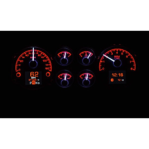 Dakota Digital 78-88 Chevy Monte Carlo Customizable Gauge Kit Black HDX-78C-MC-K