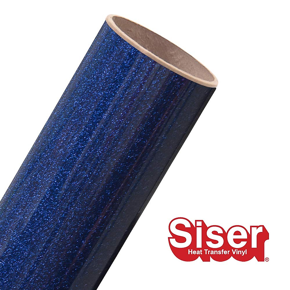 Siser Glitter HTV 11.8"x5ft Roll - Iron on Heat Transfer Vinyl (Royal Blue)