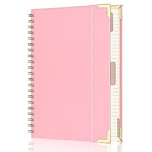 EOOUT Spiral Notebook 8.5 x 11 Hardcover Spiral Journals for Women, 300 Pages College Ruled 3 Subject for Work, Back to School, Gifts