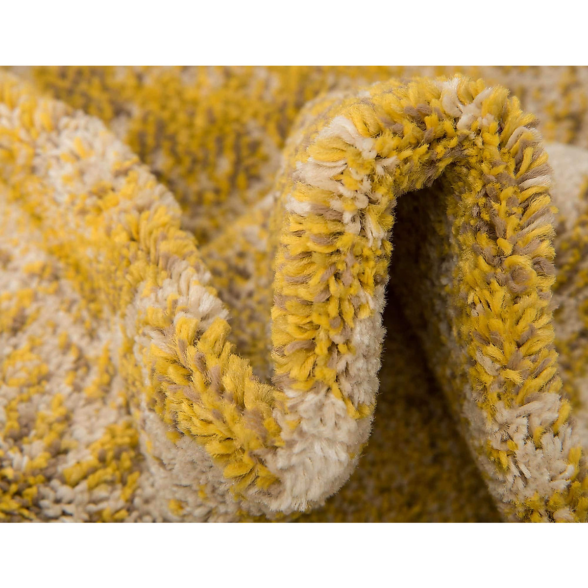 Unique Loom Penrose Collection Area Rug - Blake (2' 2" x 6' 1" Runner, Yellow/ Beige)