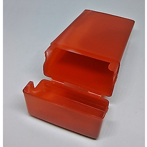 KSI Red Marble Design 100s Size Flip Open Plastic Cigarette Case