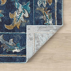 LR Home Gala Collection Area Rug, 8'9" x 11'9", Indigo Multi