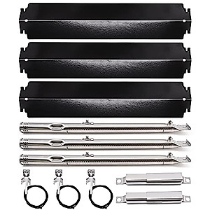 Criditpid Grill Parts Kits Compatible for Char-Broil Charbroil 463247412, 463257110, 463247109, 463270912, 463243812, 463270614, Heat Plates Replacement for Charbroil 3 Burner 463257110 Grill