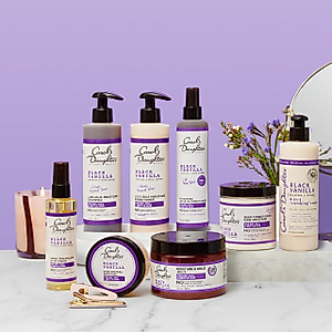 Carol's Daughter Black Vanilla Moisture Sulfate Free Shampoo for Curly, Wavy or Natural Hair, Moisturizing Hair Care for Dry, Damaged Hair, 12 Fl Oz