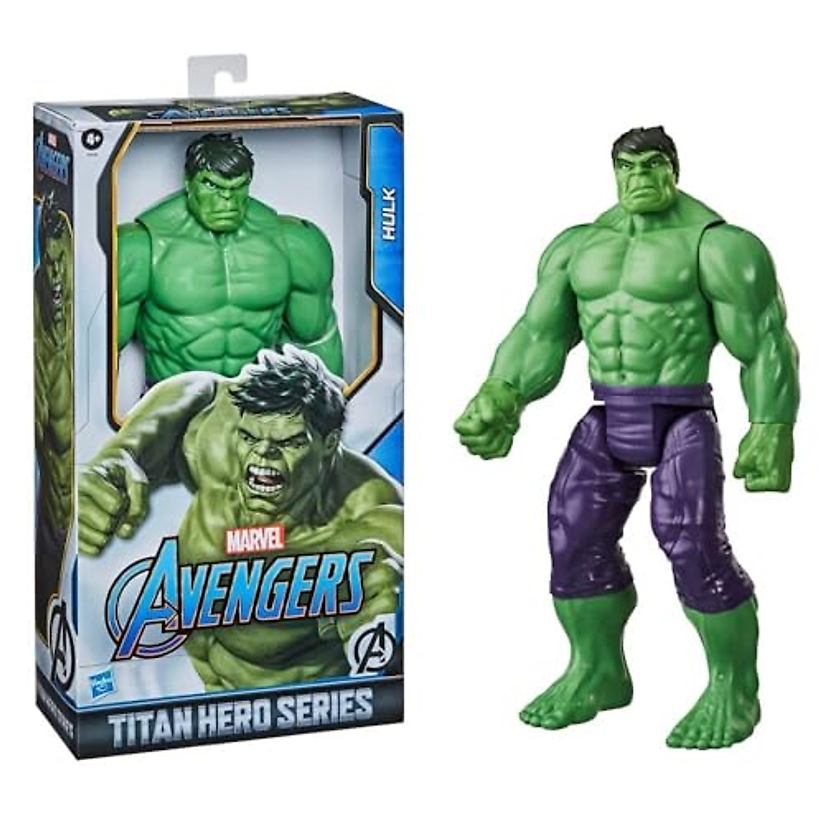 Marvel Avengers Titan Hero Series Blast Gear Deluxe Hulk Action Figure, 30-cm Toy, Inspired ByMarvel Comics, for Children Aged 4 and Up,Green