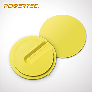 POWERTEC 71086 Zero Clearance Table Saw Insert for Delta Bandsaw Models – 5 Pack, 2-1/2" Outer Dia. x 2-3/16" Inner Dia.