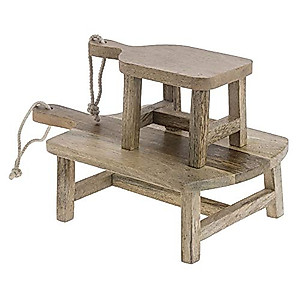 HUBERT Cutting Board Riser Rectangular Mango Wood - 15 4/5"L x 9"W x 4 3/5"H