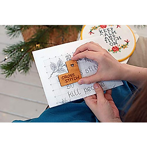 Needle minder for cross stitch Pattern Helper 2 in 1 Needle keeper magnetic cross stitch Marker Embroidery Pattern Keeper Embroidery Chart Holder needle minder for embroidery pattern holder magnetic