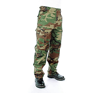 Mil-Tec BDU Ranger Combat Trousers Digital Black Size XL