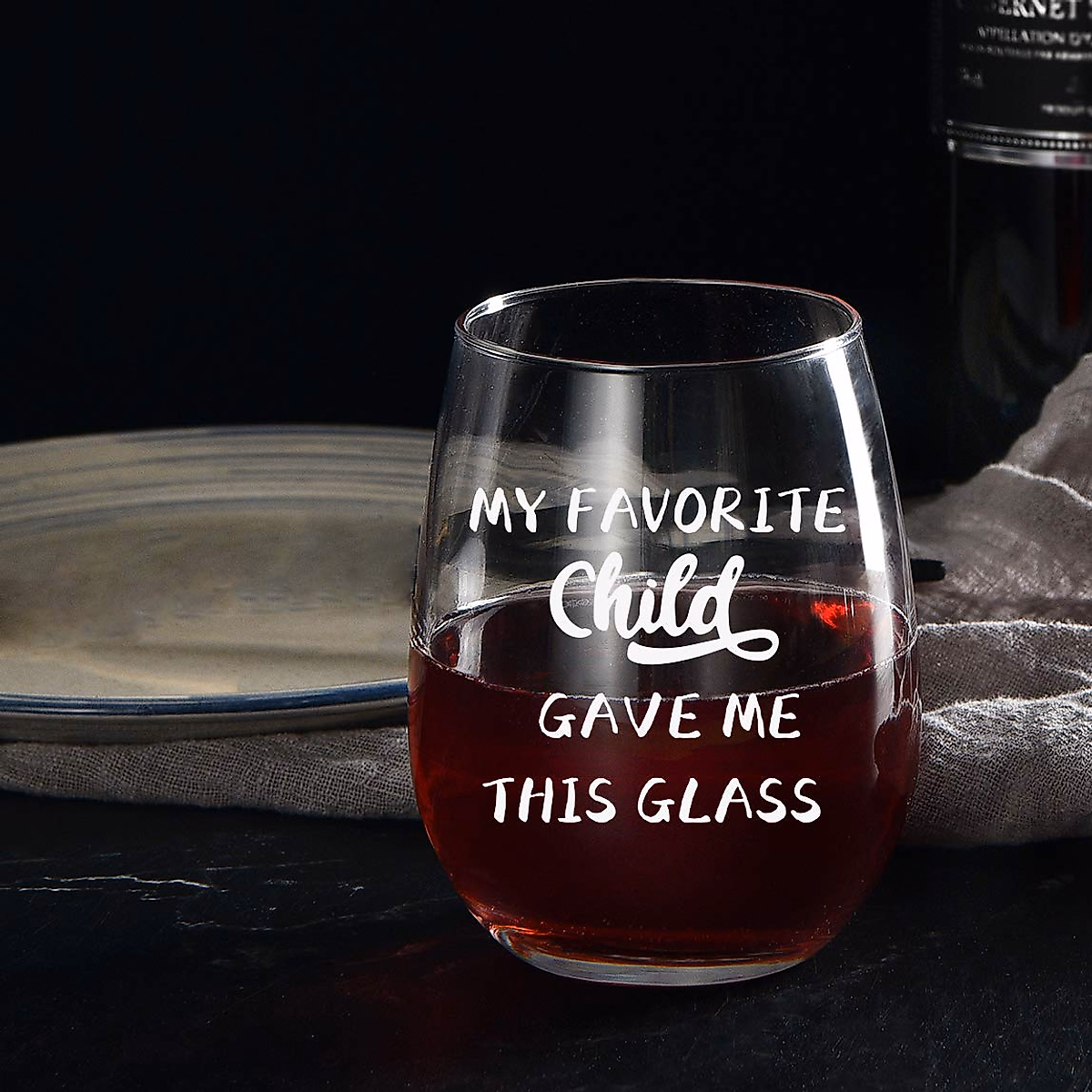 HAYOOU Christmas Gifts for Mom from Daughter, Son, Kids - Mother's Day,Gifts Idea for Dad, Parents, Grandma, Women,15oz Wine Glass