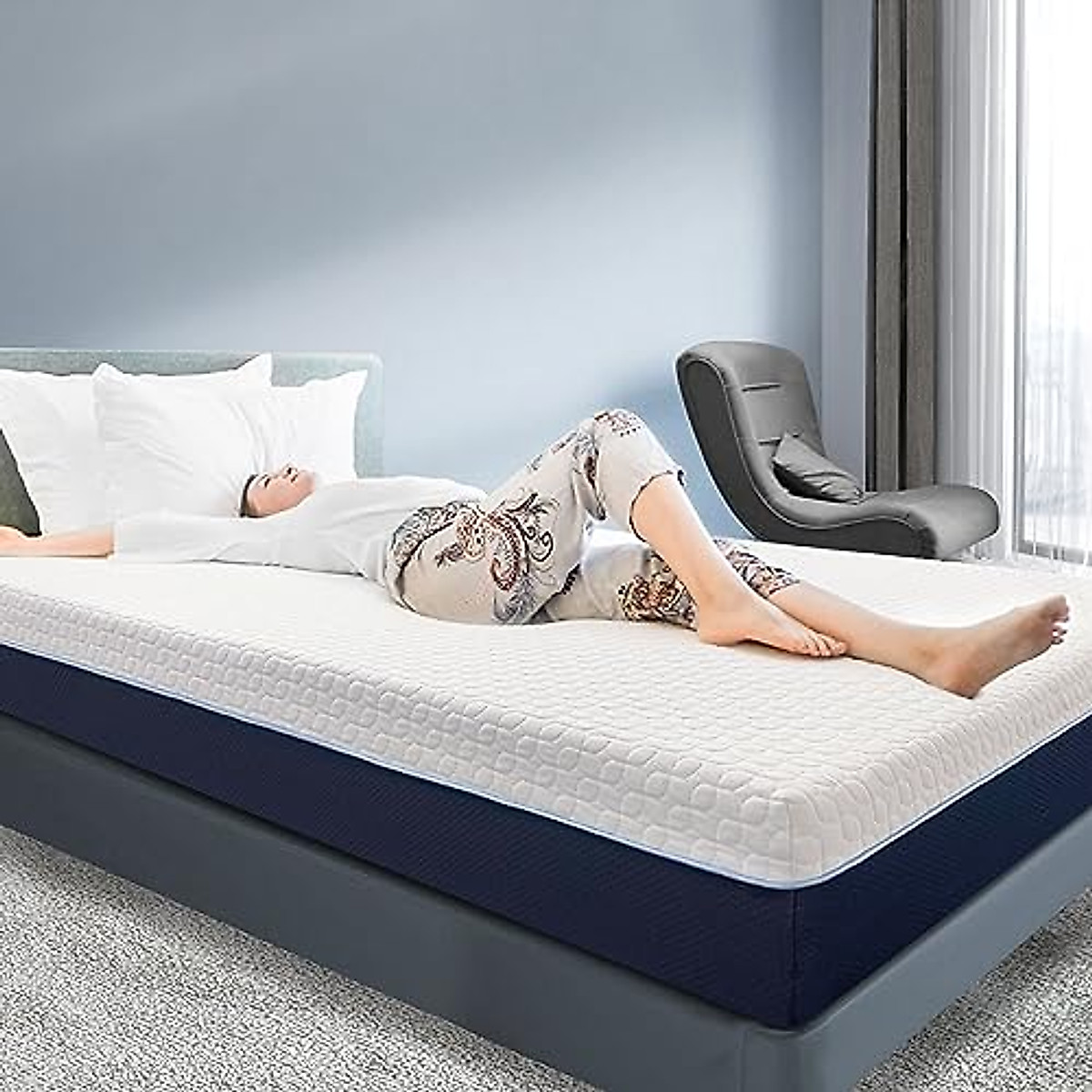 Gelsea Cooling Gel Memory Foam Mattress Made in USA,Hybrid Mattress with Breathable Cover,Bed in a Box,Pressure Relieving,CertiPUR-US Certified (10 Inch, King (U.S. Standard))