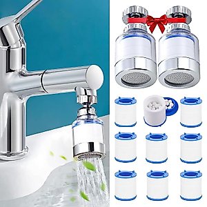 PZLobiet Water Purification Unit - Chlorine Reduction, Made of ABS and Stainless Steel, Easy to Clean, 99.9% Lead, Calcium, Rust, Iron, Heavy Metals and Sediments Removal