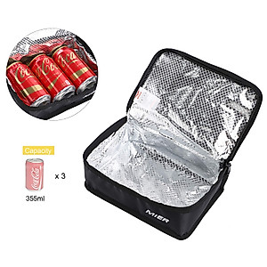 MIER Portable Thermal Insulated Cooler Bag Mini Lunch Bag for Kids