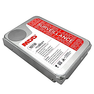 MDD (MDD10TSATA25672DVR) 10TB 7200RPM 256MB Cache SATA 6.0Gb/s 3.5inch Internal Surveillance Hard Drive - 3 Years Warranty (Renewed)