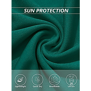 TACVASEN Women's Hiking Tops Running Shirt Crew Neck Summer Solid Shirts Short Sleeve, E-Green, L