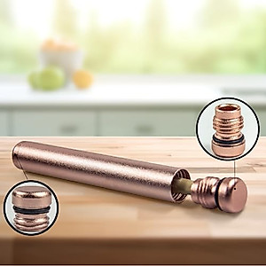 Defuzie Aluminum Storage Tube Container Lightweight Airtight Metal Waterproof Storage Containers for Traveling-3Pack (color1)