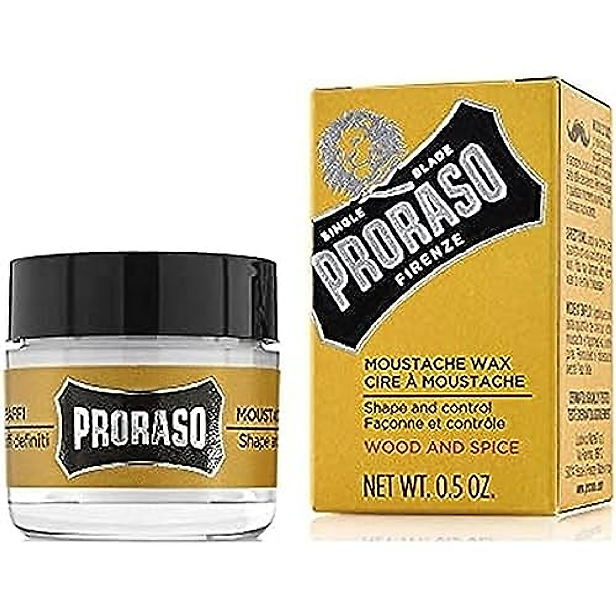 Proraso Moustache Wax, 0.5 oz (Pack of 1)