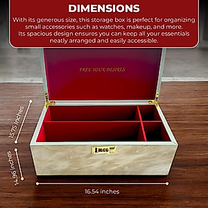 Generic Luxury Lockable Adult Toy Sex Box, Glossy Marble