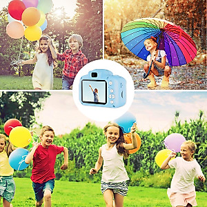 OZMI Upgrade Kids Camera for Boys, Christmas Birthday Gift for Boys Age 3-12, 2 Inch HD Video Digital Cameras for Kids Toddler, Toy for 3 4 5 6 7 8 9 10 Year Old Boy with 32GB SD Card - Blue