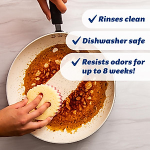 Scrub Daddy Scrub Mommy - Scratch-Free Multipurpose Dish Sponge - BPA Free & Made with Polymer Foam - Stain, Mold & Odor Resistant Kitchen Sponge (3 Count)