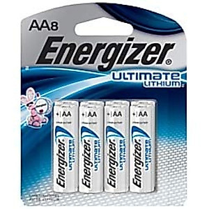 Energizer Photo Ultimate Lithium AA Batteries, Pack of 8 Batteries