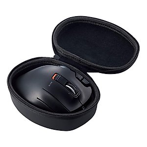 ELECOM Official Hard EVA Travel Protection Storage Case Replacement for M-XT2&3 Series, Wired / Wireless Thumb Control Trackball Mouse, Ergonomic Design, Optical Gaming Sensor - Case Only (BMA-XT2BK)