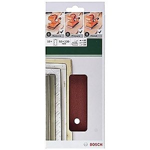 Bosch 2609256B07 Sanding Sheet Set for Orbital Sanders (10-Piece)