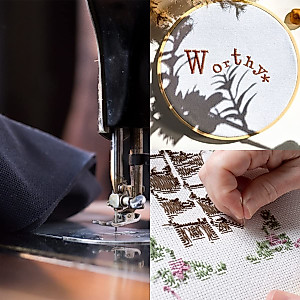 72Pcs 36 Colors Sewing Thread Set with Matching Prewound Bobbin Threads with Case, 550 Yards per Polyester Thread, Popular Colors Sewing Threads for Hand & Machine Sewing