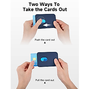 TWZKG Magnetic Card Wallet Holder with MagSafe for iPhone 16/15/14/13/12 Series,Blue