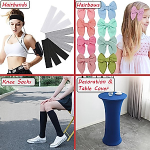 Barcelonetta | Cotton Spandex Fabric | by The Yard | Stretchy, Breathable, Lightweight Cotton Fabric | 60" Wide Roll | Sewing | 95% Cotton, 5% Spandex (White, 1 Yard)