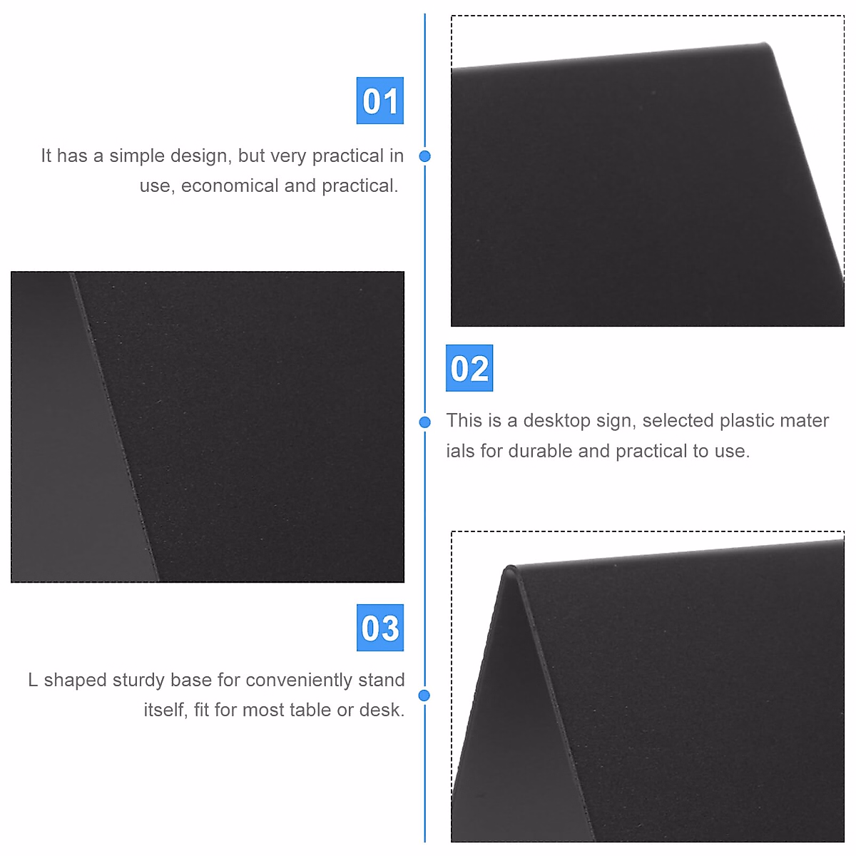 1 Set Desktop Cake Dessert Label Card Standing Memo Board Mini Chalkboard Signs for Food Small Blackboard Chalk Board Sign Board Table Chalkboard Sign Message Board for Shop