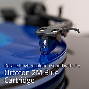 Fluance RT85 Turntable with Ortofon Cartridge, Acrylic Platter, Speed Control, and Vibration Isolation - High Fidelity Vinyl Record Player