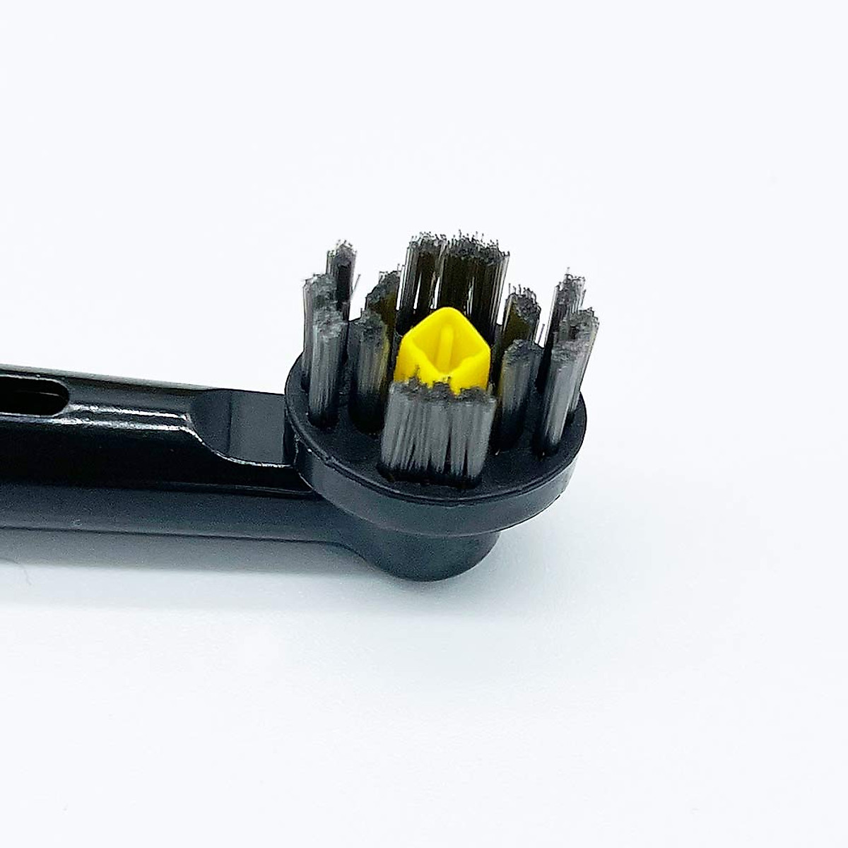 Lezhisnug Bamboo Charcoal Toothbrush Heads 3D Whitening Replacement Brush Heads Compatible with Oral b, 4 Pack Electric Charcoal Toothbrush Head Fit Oral b 7000/Pro 1000/9600/8000, Professional Care