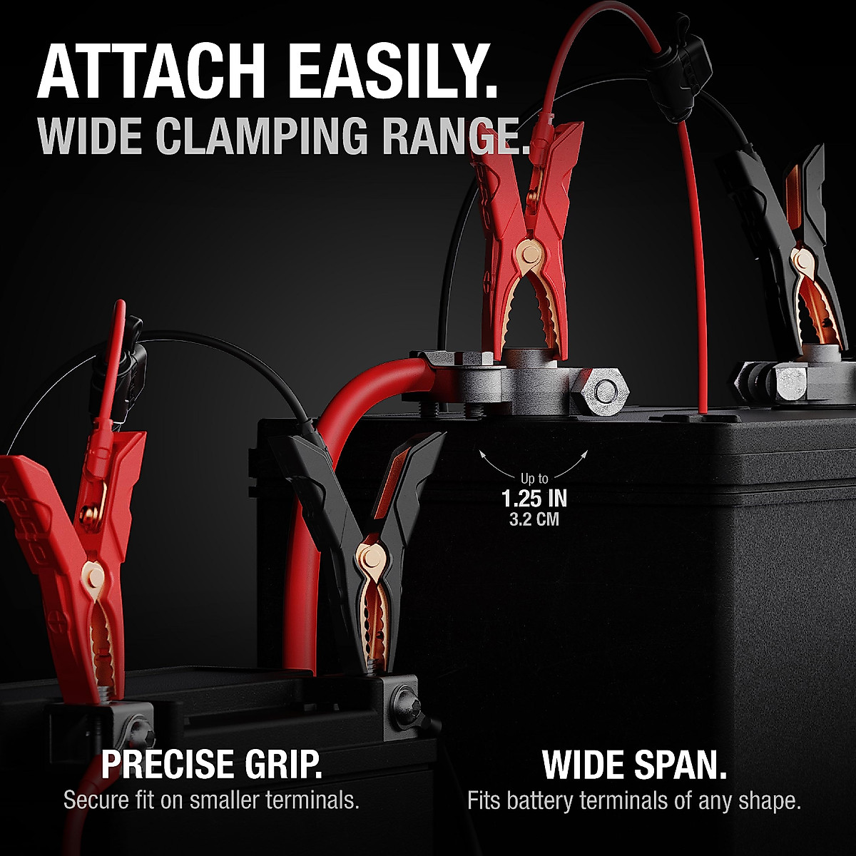 NOCO GC001 X-Connect Battery Clamp Accessory with Integrated M6 Eyelets Genius Smart Battery Chargers