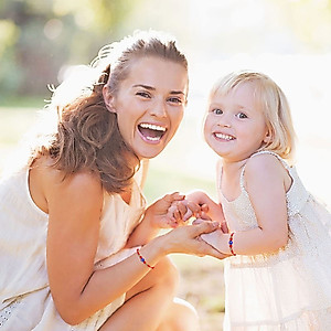 UNGENT THEM Evil Eye Bracelets Mal De Ojo Red String Kabbalah Protection Mommy and Me Back to School Bracelet for Women Boy Girls Son Daughter Family