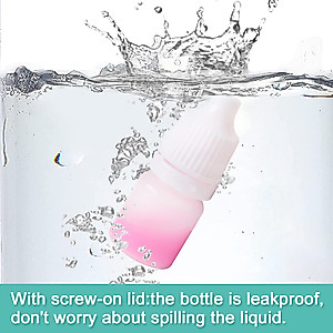 Ira Pollitt 60 Pack 2 ml Plastic Empty Dropper Bottles Squeezable Dropper Bottles Portable Drops Containers with Screw Cap and Plug for Home and Travel