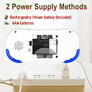 Douddy Retro Handheld Game Console for Kids 4-12 with Build in 218 Puzzle Leisure Video Games Rechargeable 3.0'' Screen Electronics Gaming Player Toys Birthday Gift for Boys Girls (Blue)