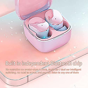 SEMAZA Wireless Bluetooth Earbuds TWS Bluetooth Headset in-Ear Low-Latency Call Noise Reduction Without Double Stereo Loss Sound Quality Pink