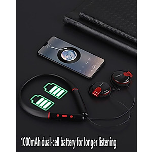 Comfortable Small Bluetooth Headphones,You Can Wear All Day.Wireless Earbuds that don't Fall Out,for Workout and Running,Neckband Earphones,with Mic,Lightweight,Clip on Headphones,Behind the Neck